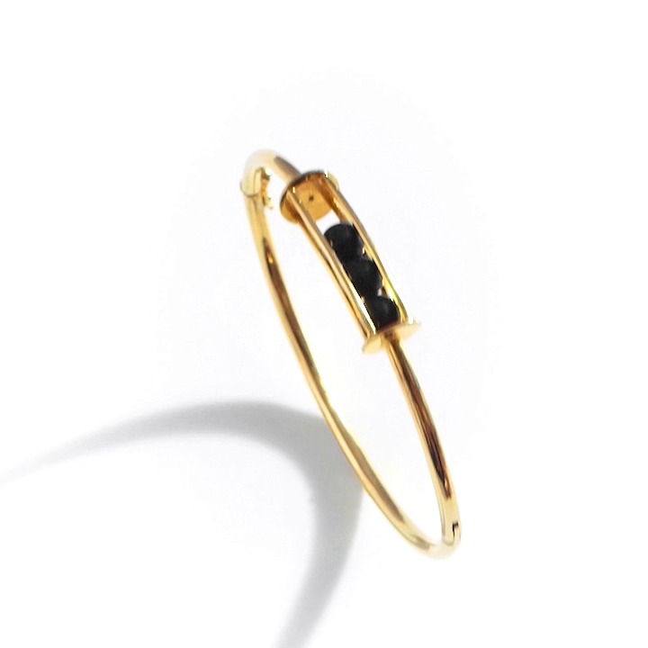 18k Gold Spinning Green Tourmaline Bracelet – Small Spinning Oval ...